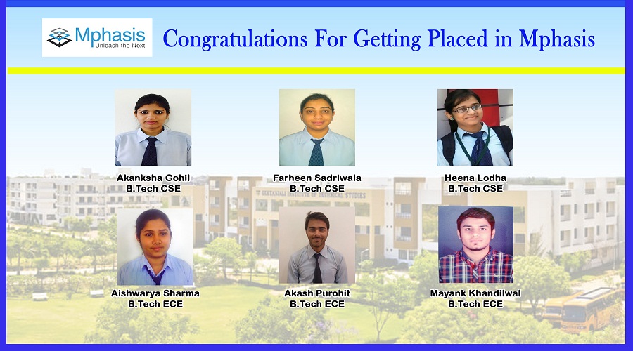 MPhasis Recruited Our 6 B.Tech Students From a Pool Campus Drive Held ...