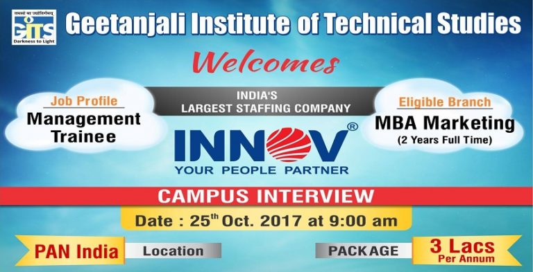 CAMPUS INTERVIEW OF INNOVSOURCE PVT. LTD. - GITS