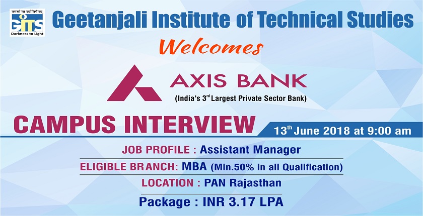 CAMPUS INTERVIEW OF AXIS BANK LTD. - GITS