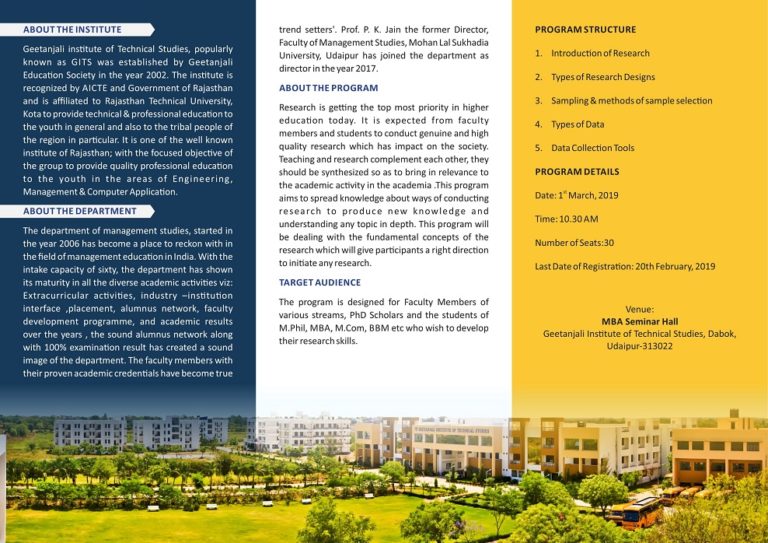 NATIONAL SEMINAR ON BASICS OF RESEARCH - GITS