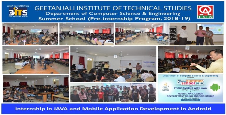 SUMMER SCHOOL PRE- INTERNSHIP PROGRAM - CSE - GITS